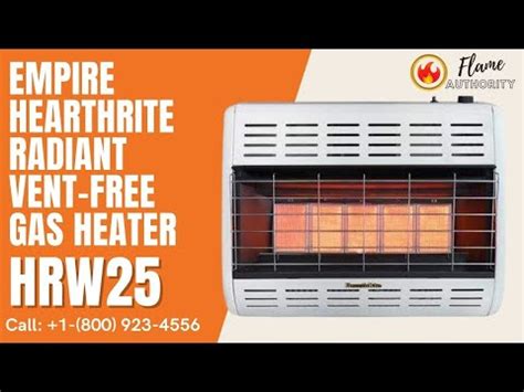 Empire Hearthrite Radiant Vent Free Gas Heater Propane Hrw25ml Flame