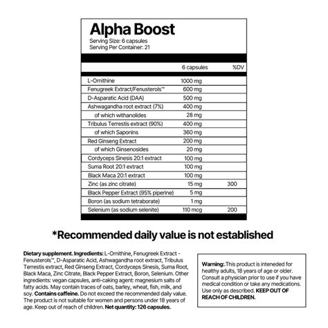 Alpha Boost Natural Testosterone Booster For Men