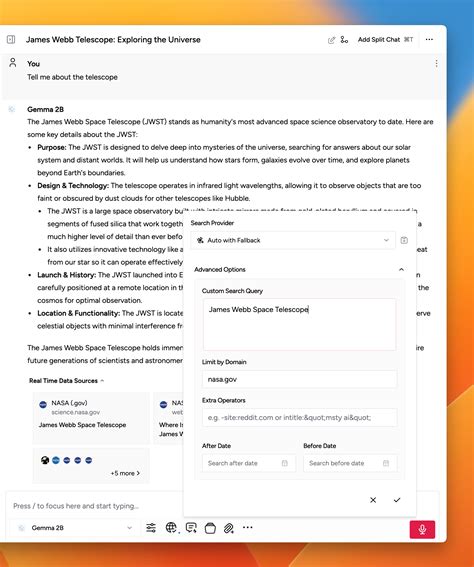 Real Time Data Msty Docs