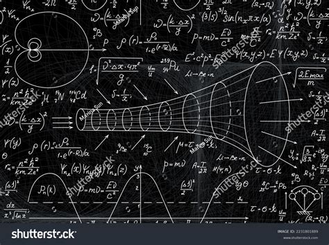 Mathematical Vector Seamless Background Handwriten Scientific Stock Vector Royalty Free