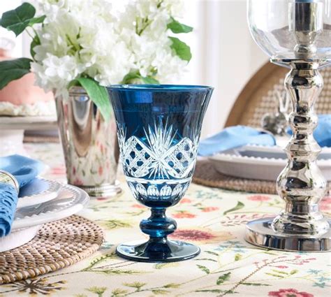 Antique Cut Glass Goblets Pottery Barn