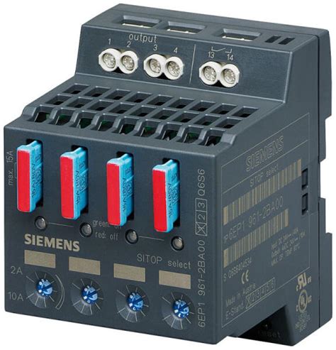 Vásárlás Siemens 6ep1961 2ba00 Sitop Select Szelektivitás Modul Input
