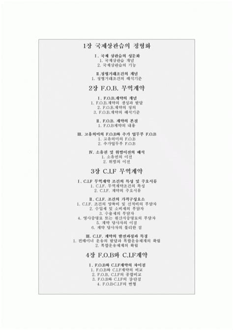CIF와 FOB 비교 분석