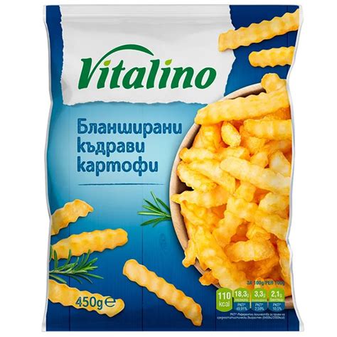 Картофи Виталино Къдрави Замразени Ebag Bg