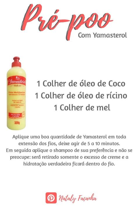 Pré poo Produtos para crescer cabelo Dicas de cabelo Dicas para