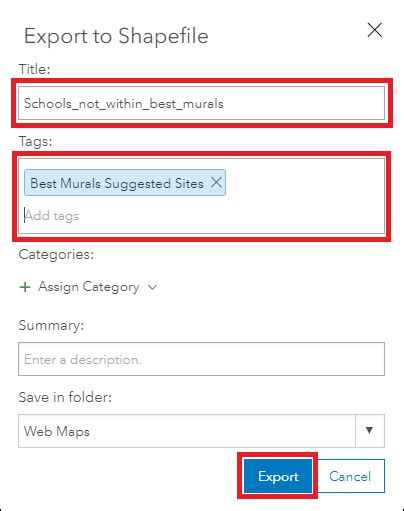 problem the export button is disabled in arcgis online