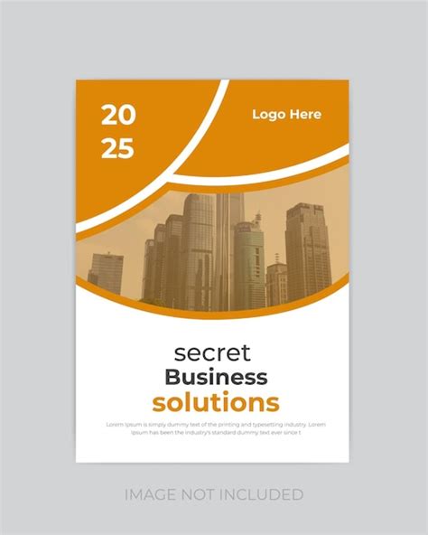 Premium Vector Business Solution Book Cover Design Template