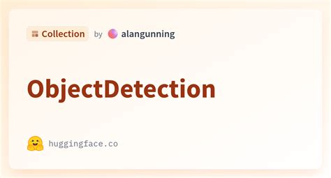Objectdetection A Alangunning Collection