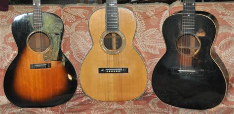 3 Different Simlarly Sized Guitars Two Of Which Have Double Zeros In