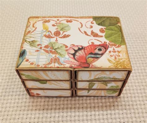 Pen Nib Storage Chest Holds S Of Nibs Six Drawer Lined Etsy
