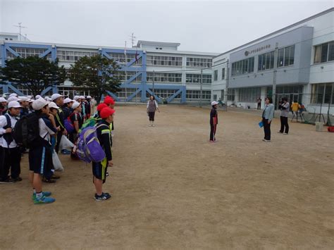 宿泊学習出発式八戸市立桔梗野小学校