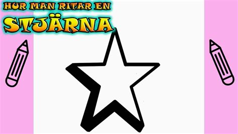 Hur Man Ritar En STJÄRNA Rita Det Själv Lär dig att rita enkelt