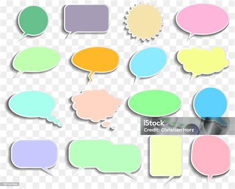 빈 연설 거품의 컬렉션 대화 풍선 문자 기호에 대한 스톡 벡터 아트 및 기타 이미지 대화 풍선 문자 기호 0명 개념 Istock