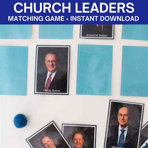 General Conference Church Leaders Matching Game Updated 2024 So Festive
