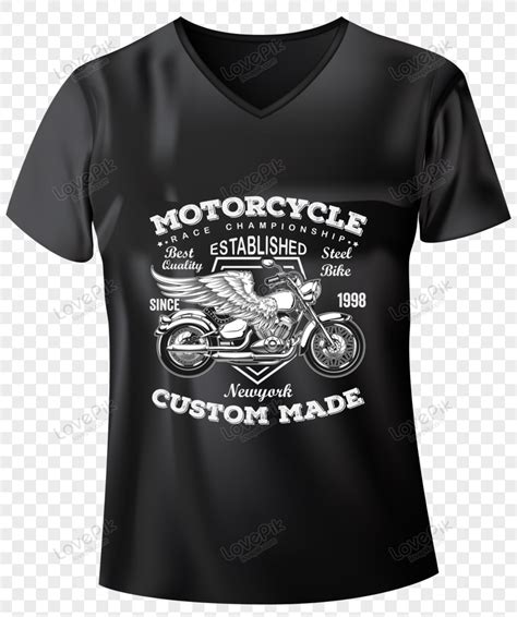오토바이 티셔츠 디자인 Png 일러스트 무료 다운로드 Lovepik