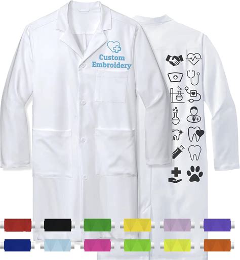 Personalized Lab Coat Custom Embroidered Lab Coat With