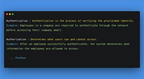 authentication vs authorization pushkar kumar 23 comments