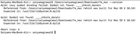 Issues With Mac Binaries · Issue 181 · Ethereumfe · Github