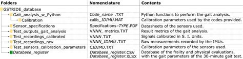 Organization Of Folders And Files In The Database In The Nomenclature