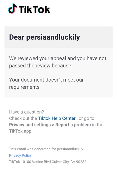 Update For My Tiktok Banned Account Rtiktokhelp