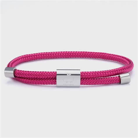 여성 리틀 루이스 팔찌 마젠타x실버 감도 깊은 취향 셀렉트샵 29cm