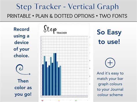 Steps Tracker Printable Steps Tracker Digital Steps Tracker Monthly