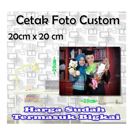Promo Cetak Foto Walldecor Cetak Foto Bingkai Kayu 15X30 20X20 20X30