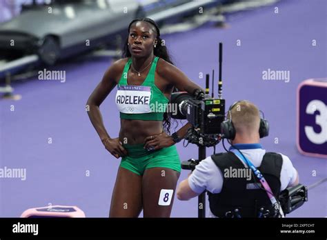Paris France 7th Aug 2024 Rhasidat Adeleke Of Team Ireland Reacts