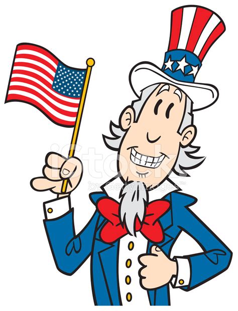 Cartoon Uncle Sam Stock Vector