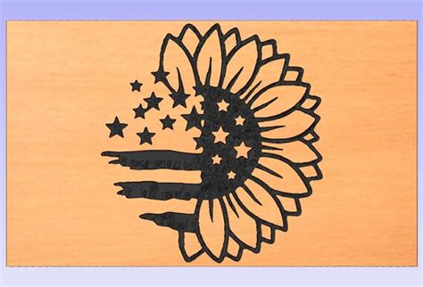 Flower Flag Dxf File Cnc Only Etsy