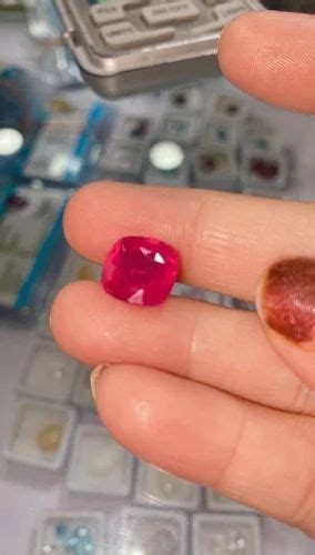 Pink Oval Natural Old Burma Ruby Gemstone Size 26 Carat 2gm At