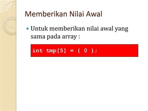 Materi Kuliah 01 Array Part 1 Pptx