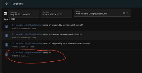 No Logbook Details For Ch1 Heating Turned On Configuration Home Assistant Community