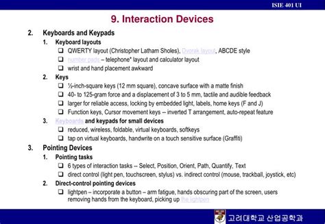 PPT 9 Interaction Devices PowerPoint Presentation Free Download ID 6160416
