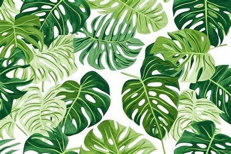 Monstera Leaf Pattern Nature Plant Premium Photo Illustration Rawpixel