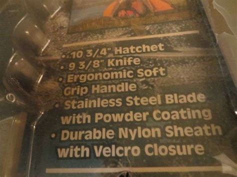Adventuridge Hatchet And Knife Set Lambrecht Auction Inc