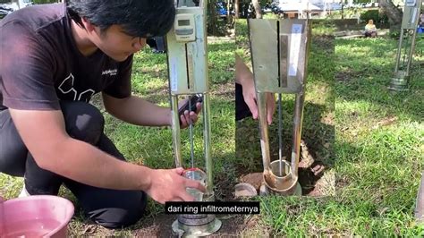 Penjelasan Percobaan Infiltrometer Youtube