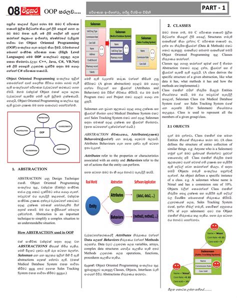 Object Oriended Programming In Sinhala Pdf