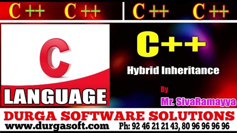 C Tutorial Onlinetraininghybrid Inheritance By Sivaramayya Youtube