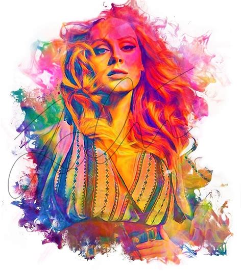 Adele Inked Hand Drawn Digital Print Optional Stitching Adeleinked3
