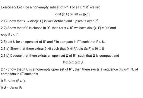 solved exercise 2 let f be a non empty subset of r for all