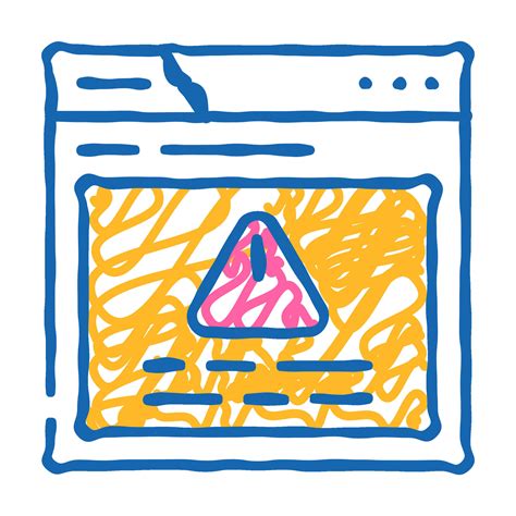 Warning Message Icon Doodle Illustration 49832429 Vector Art At Vecteezy