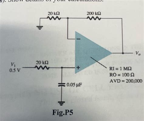 Solved For The Low Pass Filter Shown In Fig P Determine Chegg