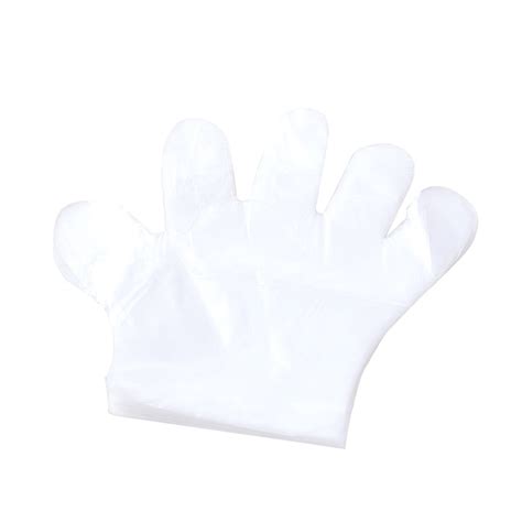 Large Clear Plastic Gloves 100 Pieces Disposable For Kitchen Cooking