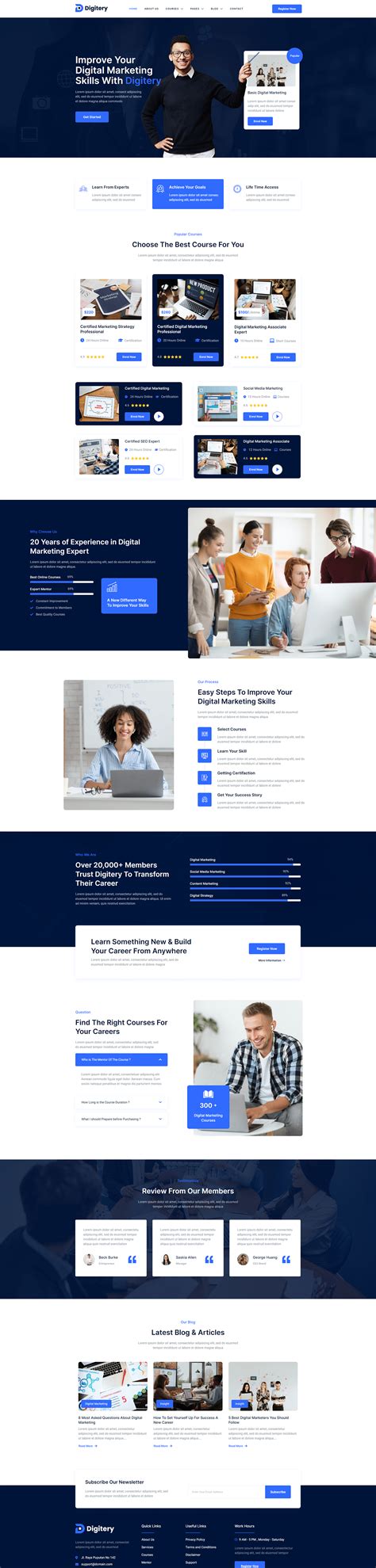 Online Courses Website Like Udemy On Behance