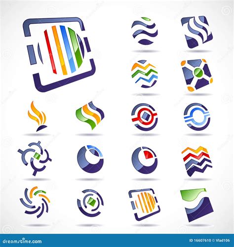Elementos Del Diseño Del Vector Conjunto Foto de archivo Imagen