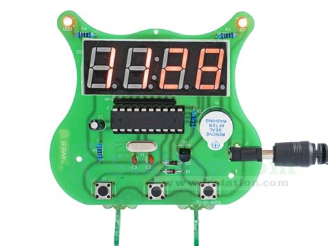 Dc 5v 4 Digit Electronic Clock Diy Kit Stc11fo4e Microcontroller