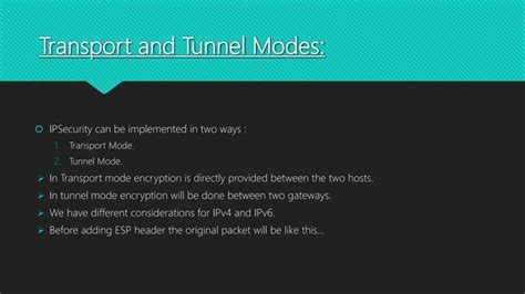 Encapsulating Security Payload In Cryptography And Network Security Pptx