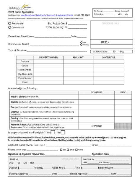 Fillable Online Zoning Permit Applications Fax Email Print Pdffiller
