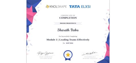 Sharath Babu On Linkedin Sharath Babu Has Completed The Course Module